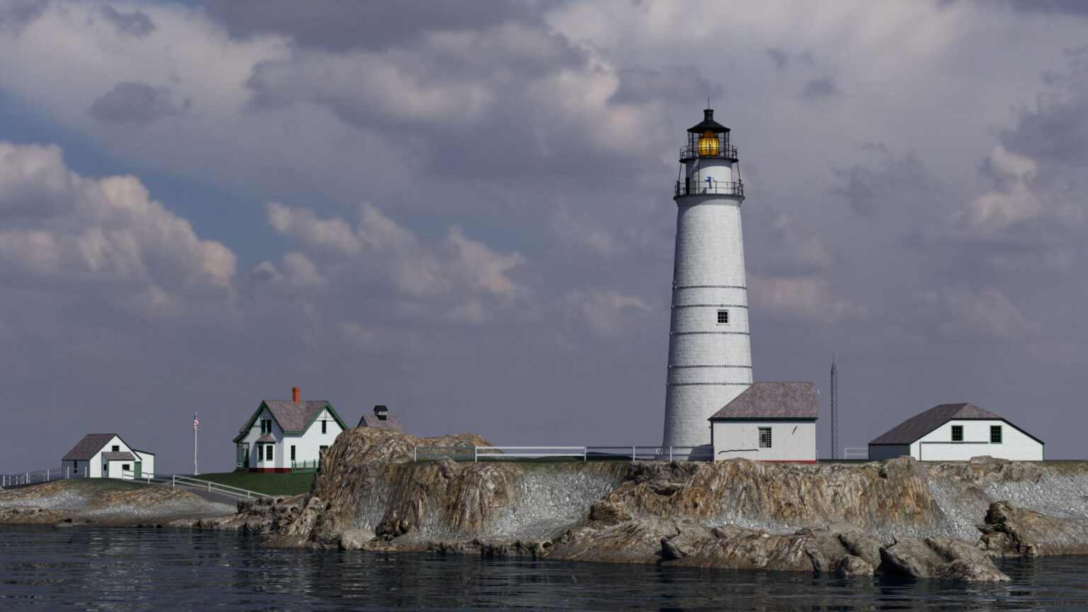 Assembling sea scene in Omniverse USD Composer