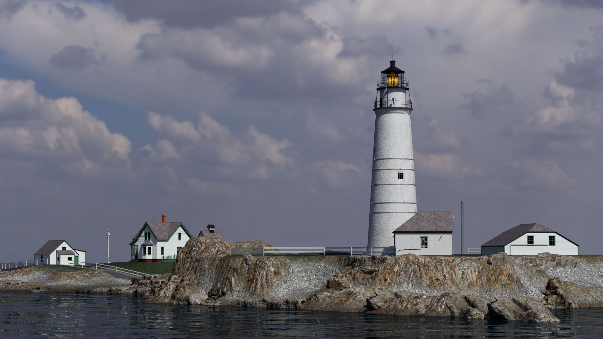 Assembling sea scene in Omniverse USD Composer