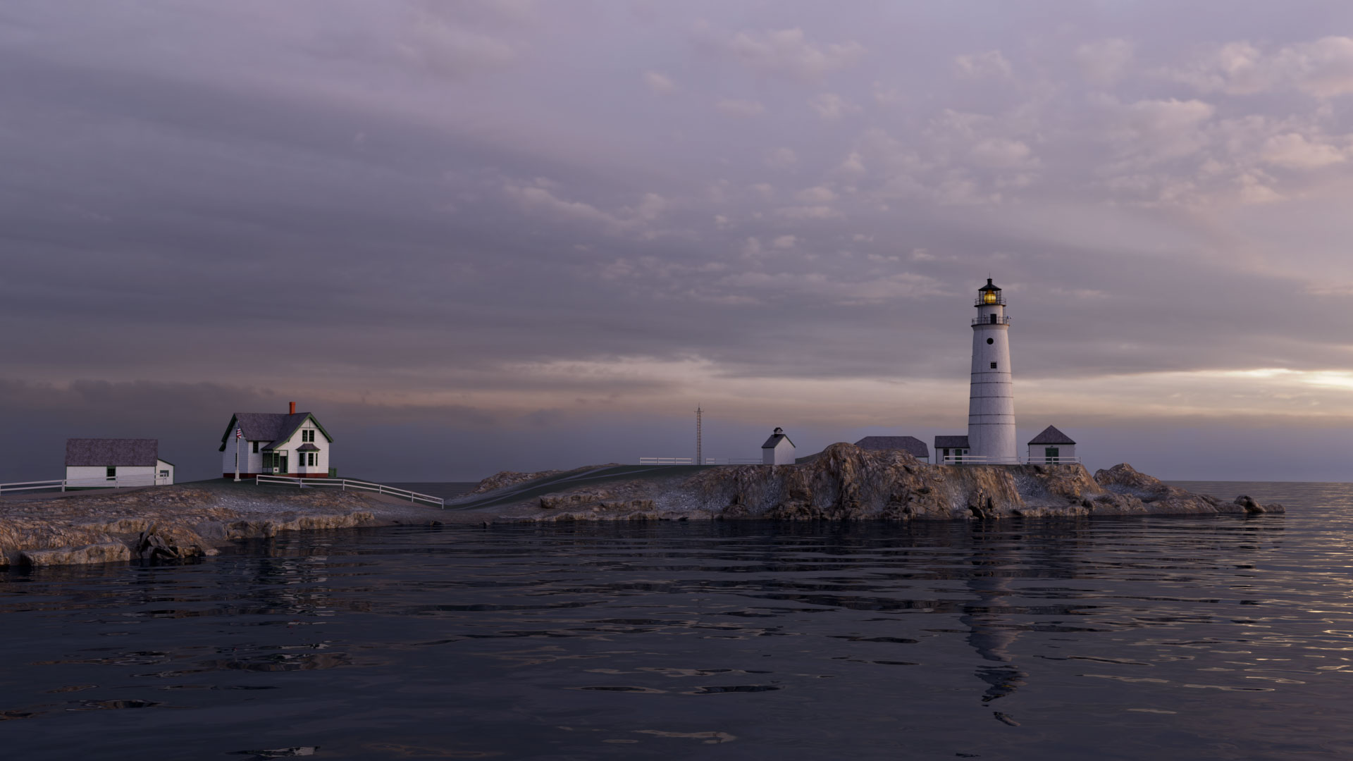 Assembling sea scene in Omniverse USD Composer