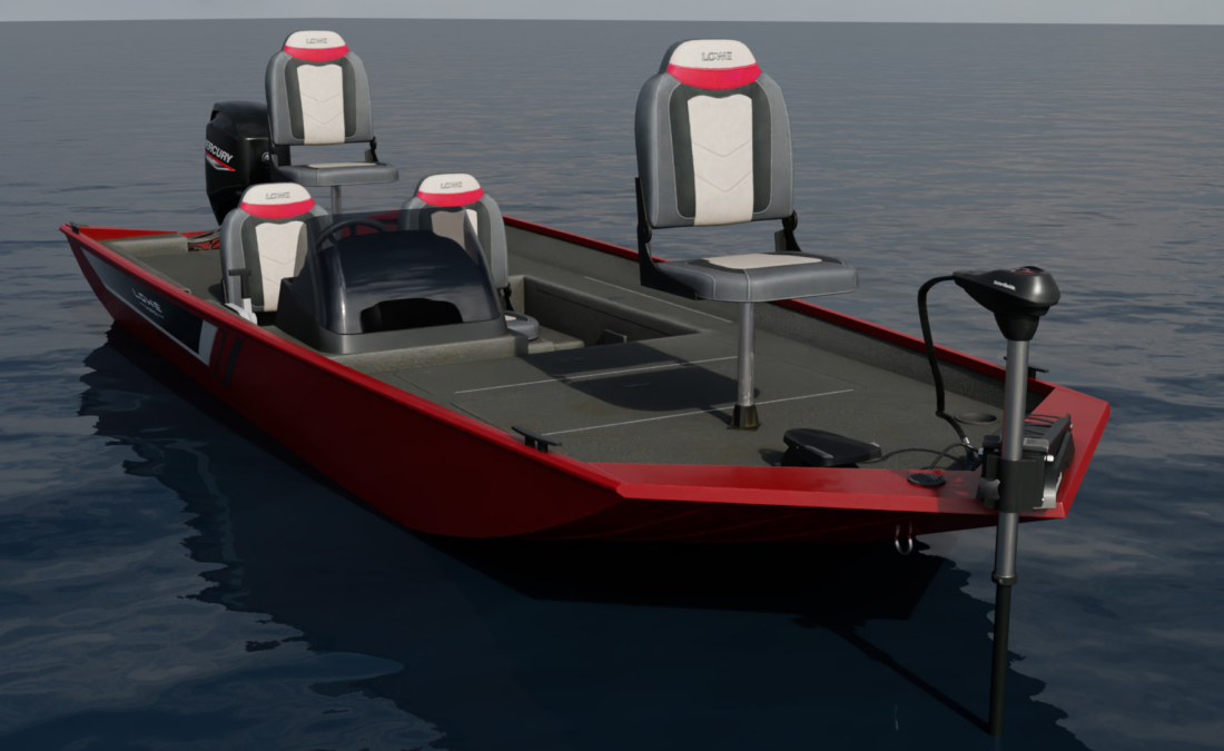 Bass fishing boat